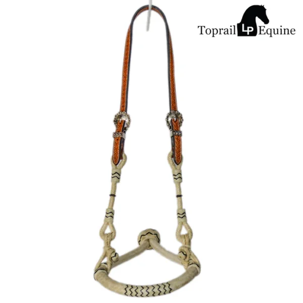 Rawhide Bosal with Leather Hangers - Lanskeys Saddlery